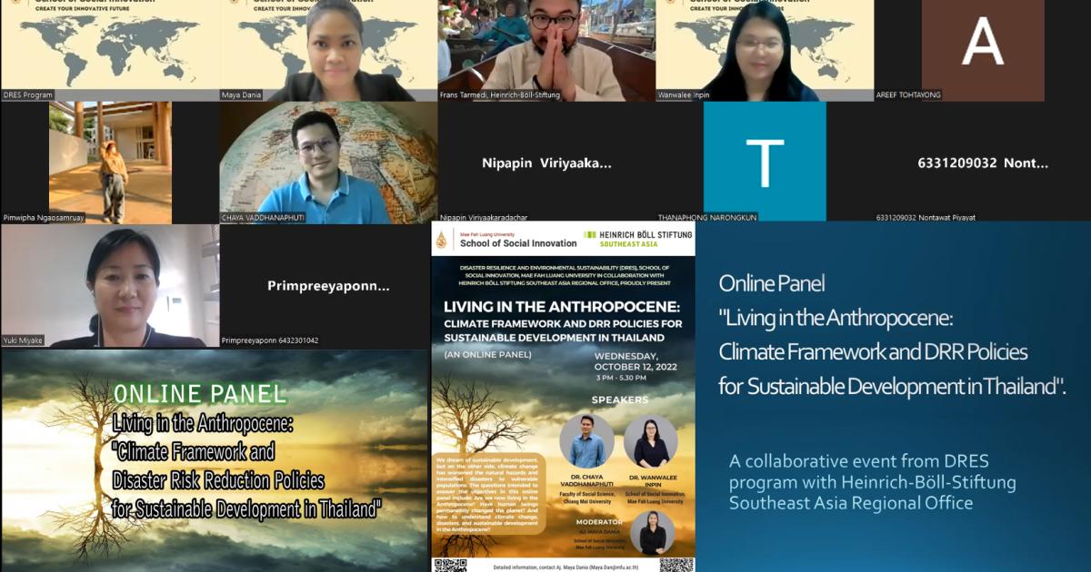 Make Climate Change and DRR Policy in Thailand Relevant in the Age of the Anthropocene ...